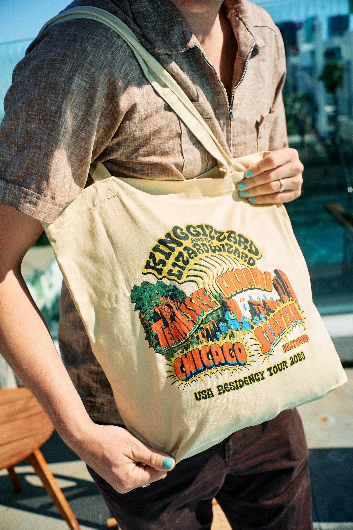 USA Residency Tour 2023 Tote - p(doom) records US