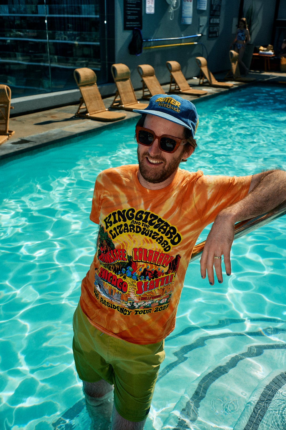 USA Residency Tour 2023 Tie Dye Tee - p(doom) records US